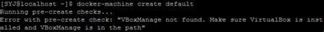 centos docker machine error in linux stack overflow