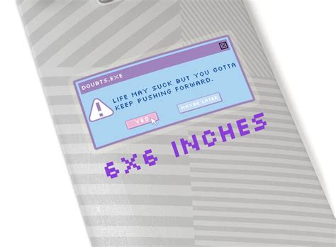 Retro Sticker Windows Error Sticker Error Sticker Pop Window Y2k