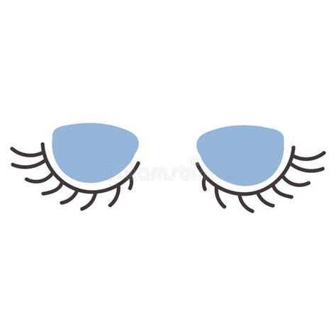 Beauty Service Colored Eyelids Flat Doodle Element Stock Illustration Illustration Of Beauty