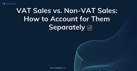VAT Sales Vs Non VAT Sales How To Account For Them Separately Accountants Liverpool