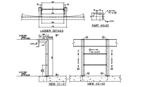 Dwg Cad Drawing Of The Details Of Reinforcement Section Download The