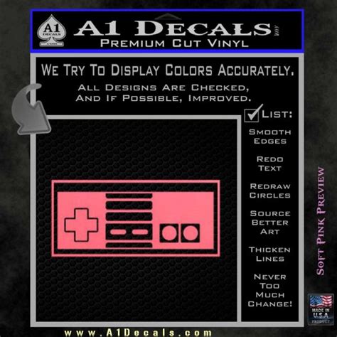 Nintendo Controller Decal Sticker Nes A1 Decals