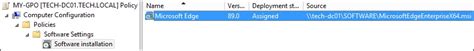 Tutorial GPO Installing The Microsoft Edge Step By Step