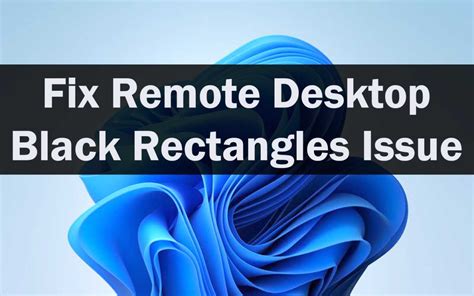 Remote Desktop Screen Is Black Computer How To