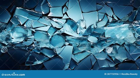 Glass Shards Explode And Shatter In The Air Broken Glass With