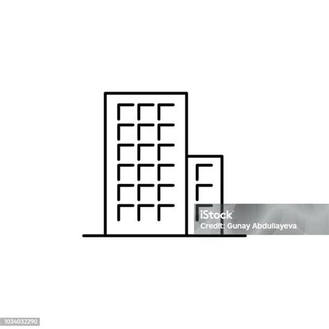 건물 아이콘입니다 건물과 랜드마크 개요 아이콘 모바일 개념 및 웹 응용 프로그램에 대 한의 요소입니다 웹 및 모바일 아이콘 건물 얇은 라인을 사용할 수 있습니다 0명에 대한