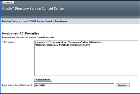 Using The Directory Service Control Center Dscc 11g Release 1 111170