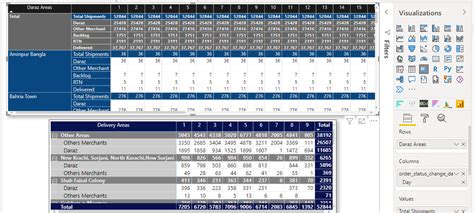 Combining Two Columns From Two Different Matrix In Microsoft