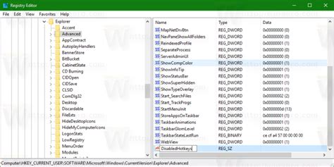 Disable Certain Winkey Shortcuts In Windows 10