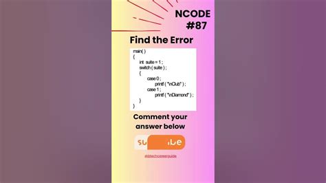 Ncode 87 Find The Output Comment Your Answer Below Coding Ncodeseries Ncode Coding
