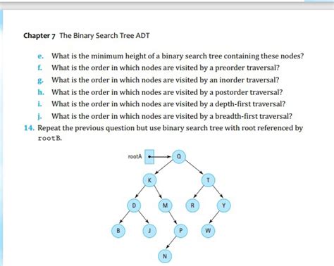 solved chapter 7 the binary search tree adt e what is the