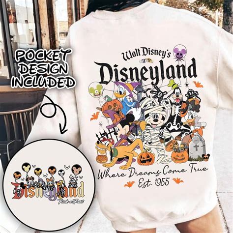 Walt Disneys Disneyland Halloween Where Dreams Come True Sweatshirt