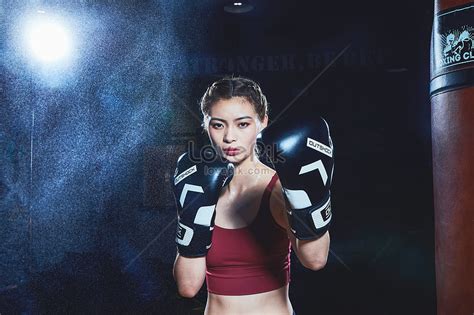 Athletic Female With Boxing Gloves Picture And Hd Photos Free