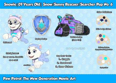 Paw Patrol The New Generation Snowie By Berrylight6 On Deviantart