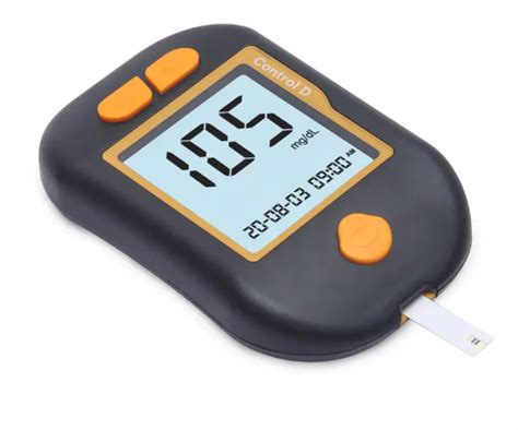 Advanced Blood Sugar Testing Monitor Glucometer Black