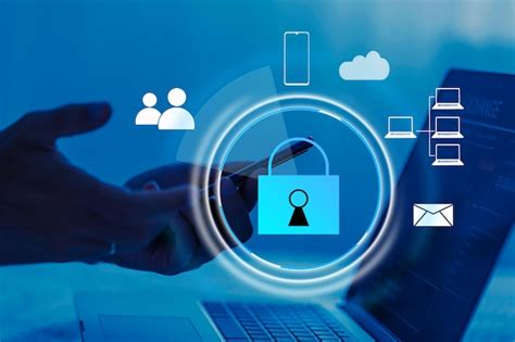 Premium Photo Developing Network Security System Internet Data Security Concept Businessman