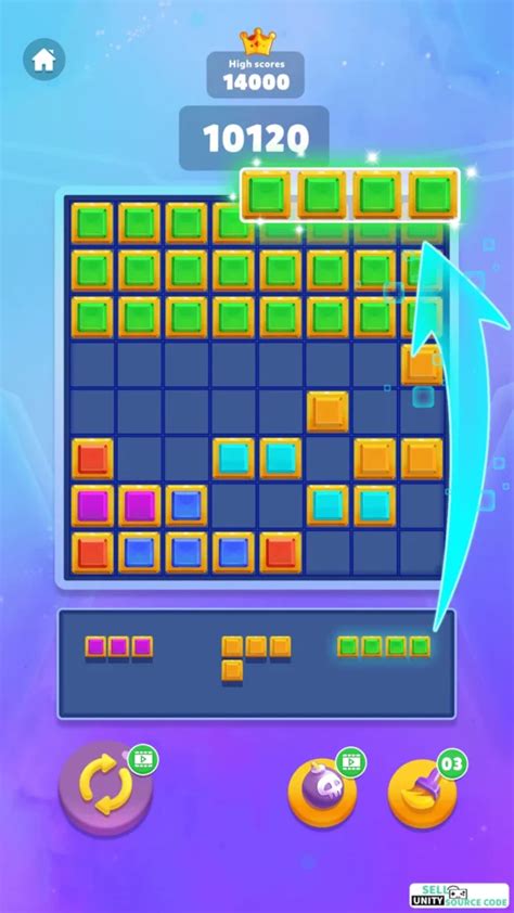 Block Puzzle Jewel Block Sell Unity Code