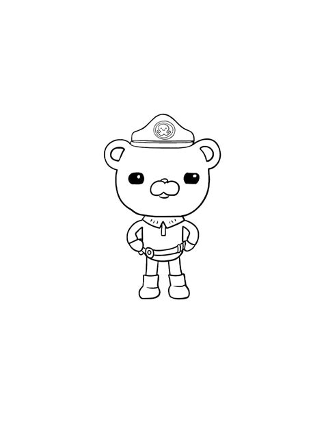 Captain Barnacles Octonauts Coloring Pages