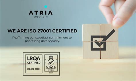 Datasecurity Iso27001 Certification Atria Solutions