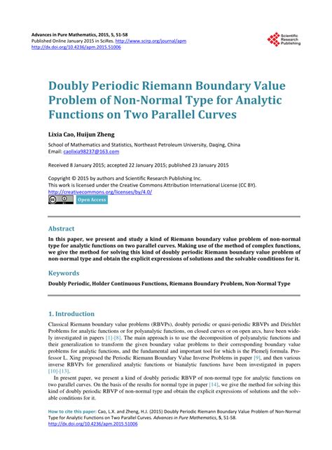 pdf doubly periodic riemann boundary value problem of non normal type