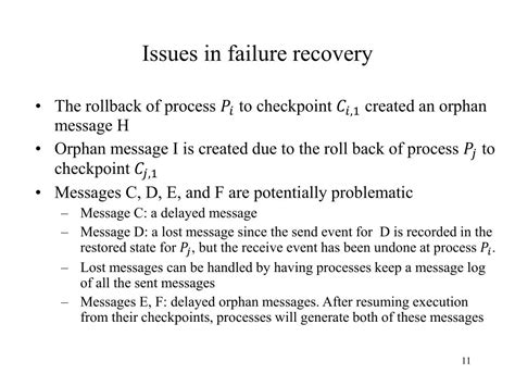 Ppt Checkpointing And Rollback Recovery Powerpoint Presentation Id794491