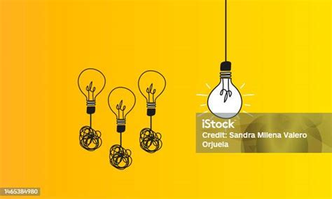 현대 벡터 전구 아이콘입니다 브레인 스토밍 개념과 창의적인 과정 창의적이고 혁신적인 아이디어 벡터 그림 가상현실에 대한 스톡 벡터 아트 및 기타 이미지 Istock