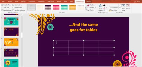 how to modify table in powerpoint