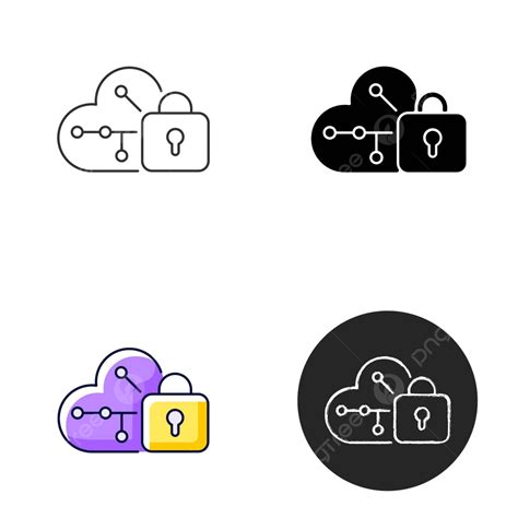 Cloud Encryption Icon Censorship Logo Safety Vector Censorship Logo