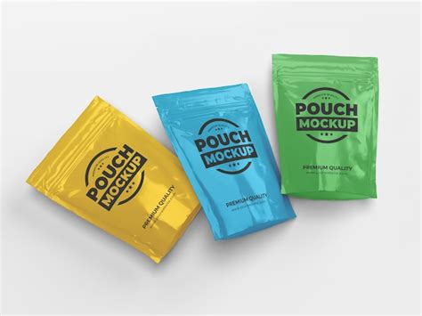 식품 파우치 백 목업 프리미엄 Psd 파일