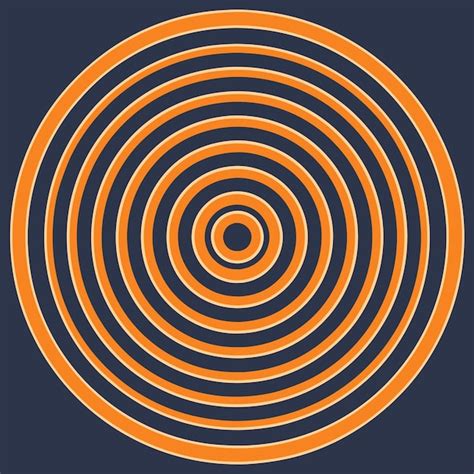 A Minimalist Pattern Using Concentric Circles Created From Simple Thin