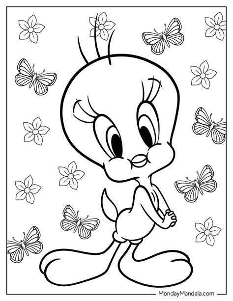 Coloring Pages Tweety Bird