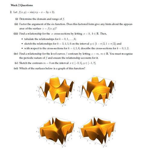 solved let f x ﻿y ﻿sin x y − ﻿x − 3y 3 i ﻿determine