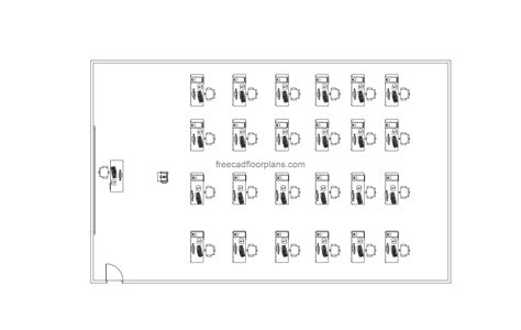 Computer Classroom Free Cad Drawings