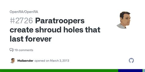 Paratroopers Create Shroud Holes That Last Forever Issue 2726