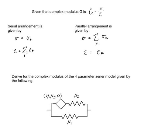 Solved Given that complex modulus G is G εσ Serial Chegg