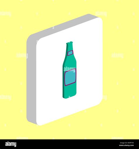 Beer Bottle Simple Vector Icon Illustration Symbol Design Template For Web Mobile Ui Element