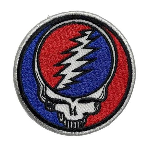 Grateful Dead Syf 3 White Border Embroidered Patch