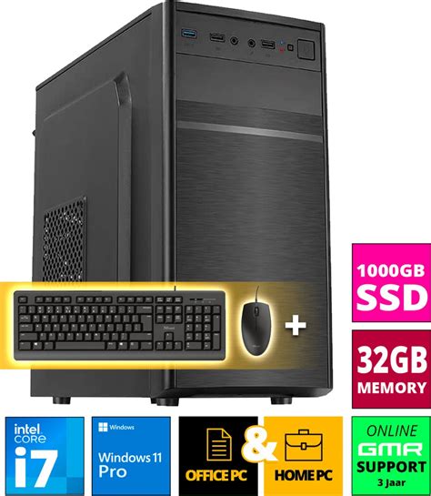 Intel Desktop Pc Met Core I Gb Ram Gb Nvme M Ssd Wifi Bluetooth Bol
