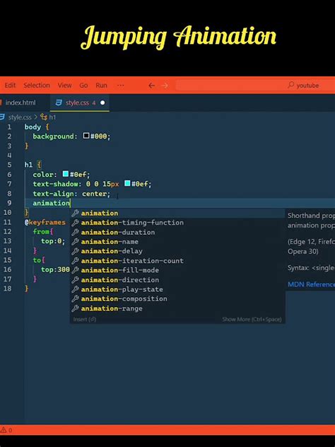 How To Create Jumping Animation In Html And Css Coding Programming