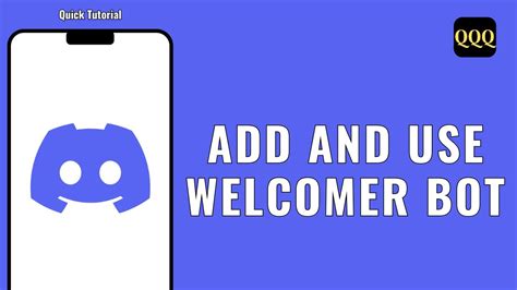 How To Add And Use Welcomer Bot Discord Mobile Youtube