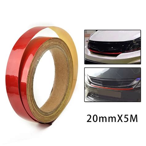 1x Car Safety Mark Reflective Tape Sticker Pvc Waterproof Lining Film