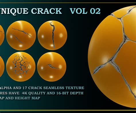 Artstation 80 Unique Crack Alpha Normal Map Vol 02 Brushes