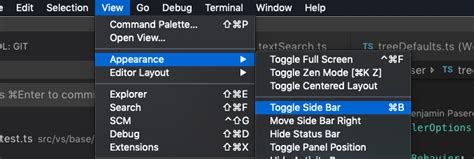Make It Easier To Show The Sidebar Issue Microsoft Vscode GitHub