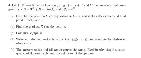 solved 4 let f r3 → r be the function f x y z xy z2