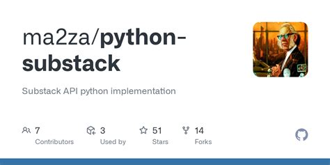 GitHub Ma Za Python Substack Substack API Python Implementation