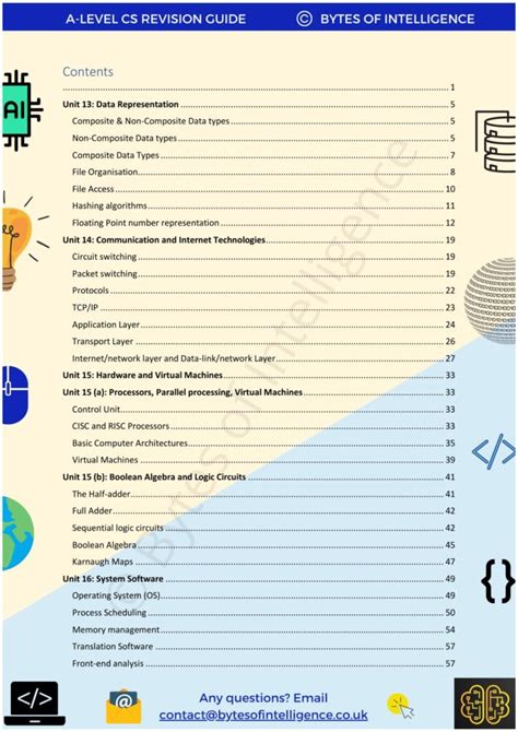 a level computer science revision guide part 2 bytes of intelligence