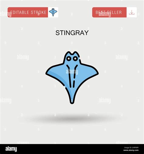 Stingray Swimming Underwater Sting Stock Vector Images Alamy