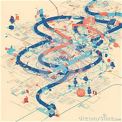 Navigating Complexity A Flowchart For Clarity Stock Image CartoonDealer Com