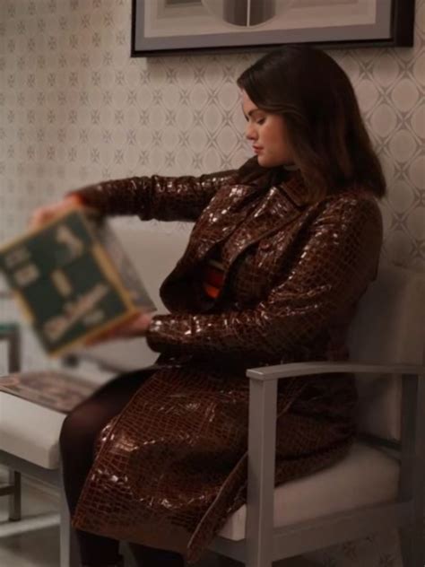 Only Murders In The Building S04 Selena Gomez Crocodile Coat