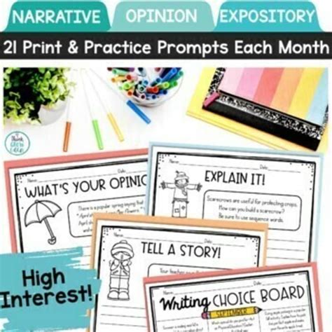 September Writing Prompts Back To School Journal Narrative Opinion